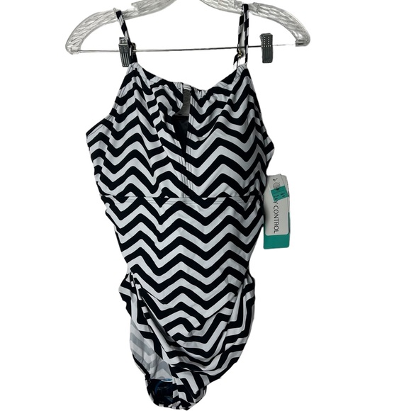 Sea & Sand | Swim | Sea Sand Black And White Suit One Piece Swim Suit ...